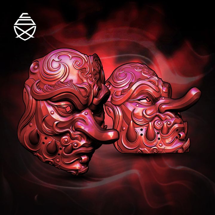 3D Printable Tengu Mask by PipeCox