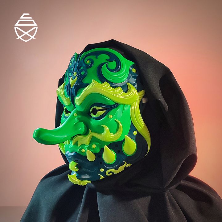 3D Printable Tengu Mask by PipeCox