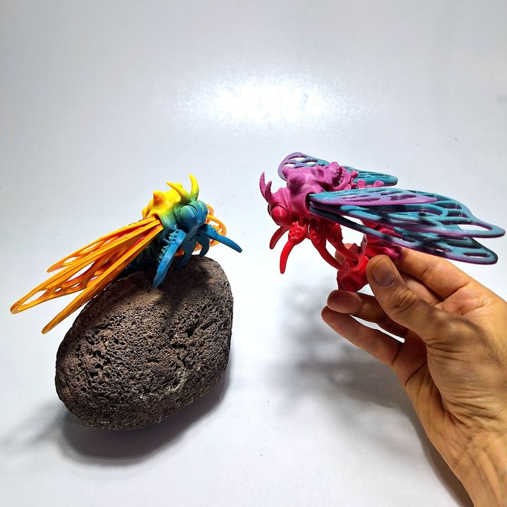 3D Printable The Demon Moth! (Skullwing moth) by Hansan.A