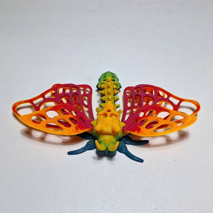3D Printable The Demon Moth! (Skullwing moth) by Hansan.A