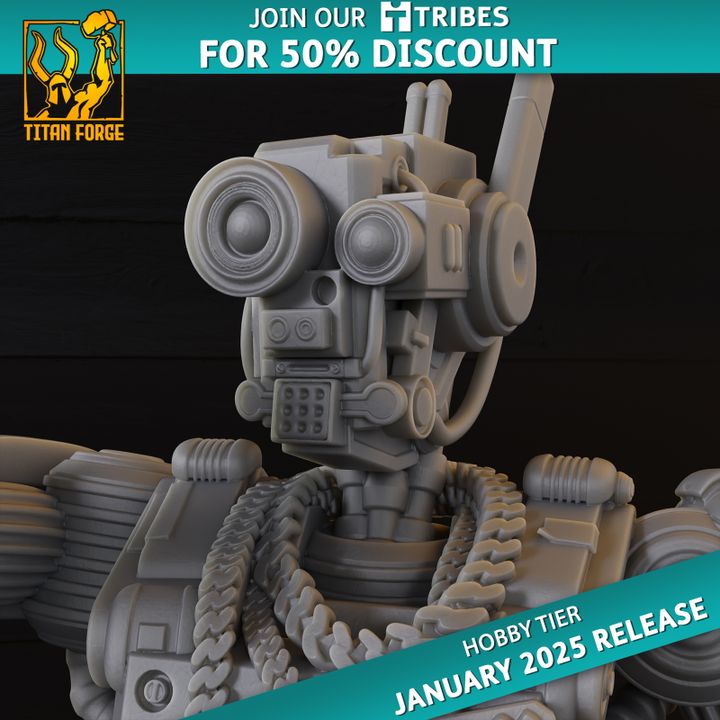 3D Printable Happy - Hobby 75mm model. by Titan Forge Miniatures