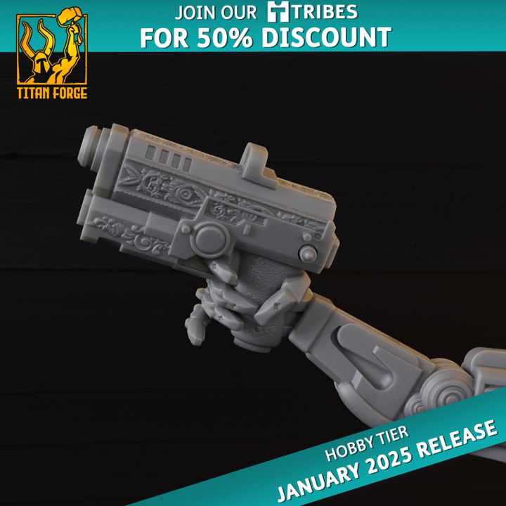 3D Printable Happy - Hobby 75mm model. by Titan Forge Miniatures