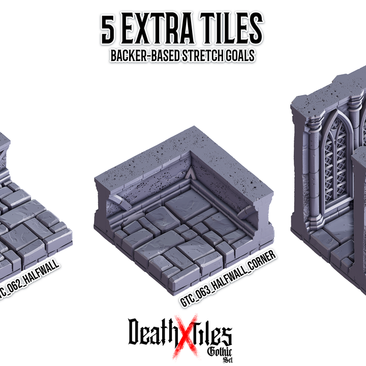 3D Printable Death x Tiles - Complete Gothic Set (Supportless) by Death ...