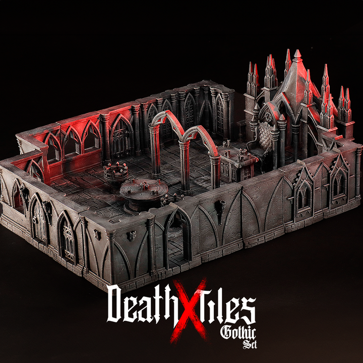 3D Printable Death x Tiles - Complete Gothic Set (Supportless) by Death ...