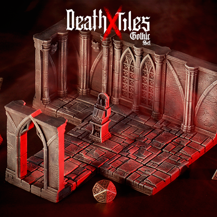 3D Printable Death x Tiles - Complete Gothic Set (Supportless) by Death ...