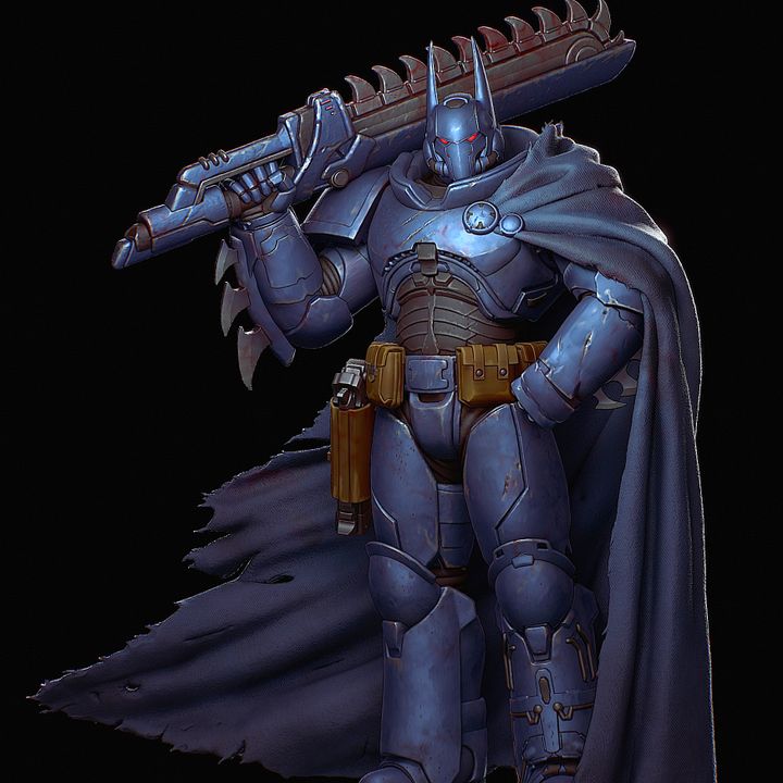 3D Printable Bat-Marine by Creature Armory