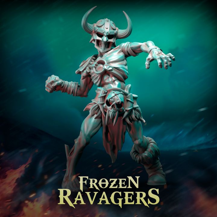 3D Printable Frozen Zombie 3 by Punga Miniatures