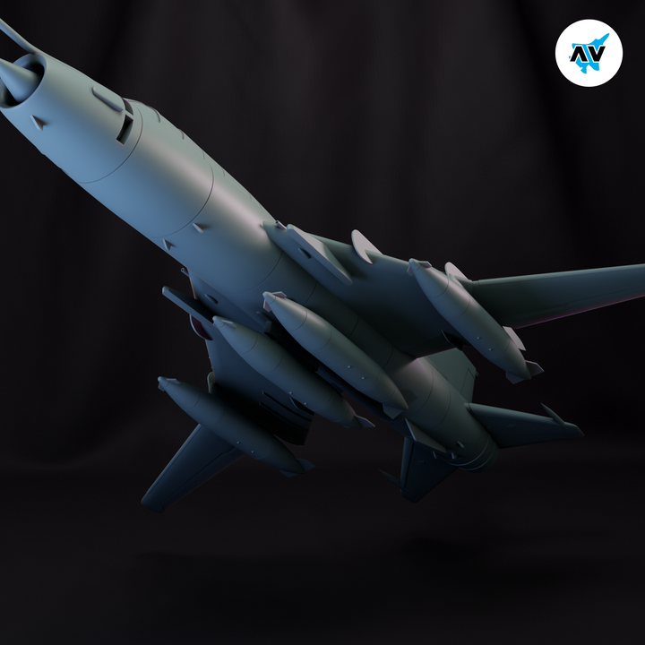 3D Printable SU-22M4 Scale Model 1/144 by AV Military