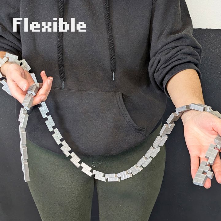 3D Printable Flexi Nokia Snake by 3Demon