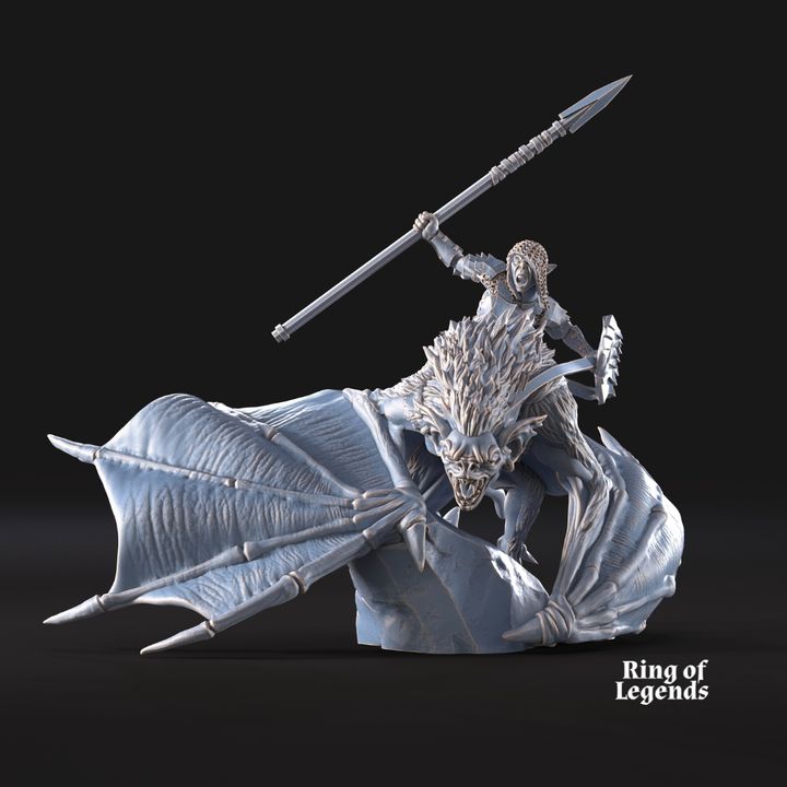 3D Printable Goblin Bat Riders | Gobins of the Cave | Ring of Legends ...