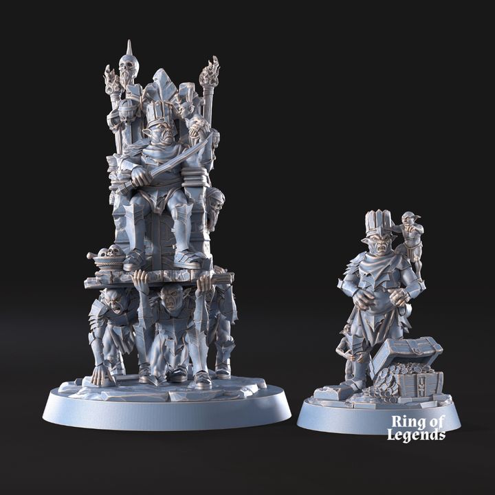 3D Printable Gruluk, The Big King of the Cave | Goblins of the Cave ...