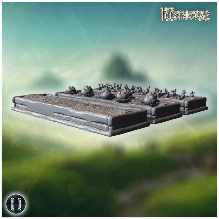 3D Printable Medieval village pack No. 14 - Medieval Gothic Feudal Old ...