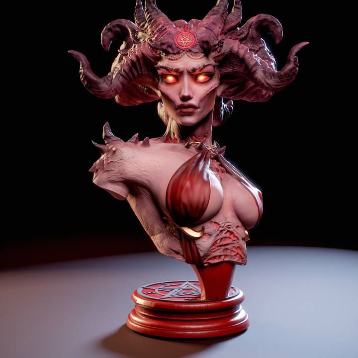 3D Printable Mistress of Inferno (SFW+NSFW) by Astland