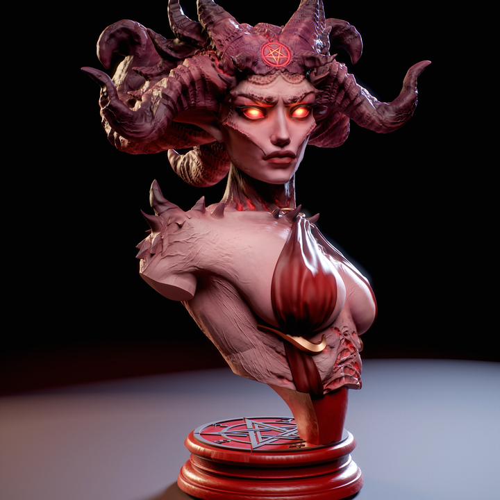 3D Printable Mistress of Inferno (SFW+NSFW) by Astland