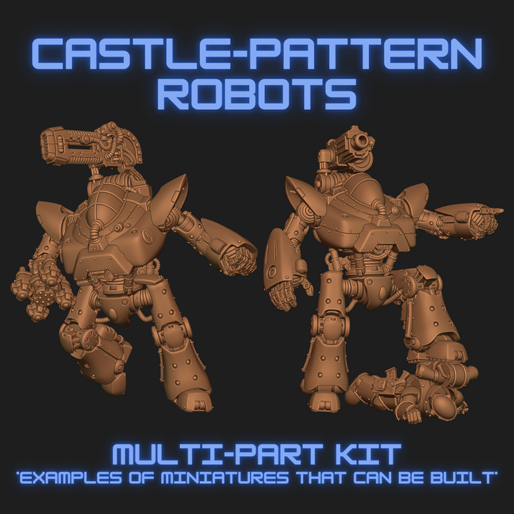 3D Printable Castle-Pattern Robots by Rizzenvoth