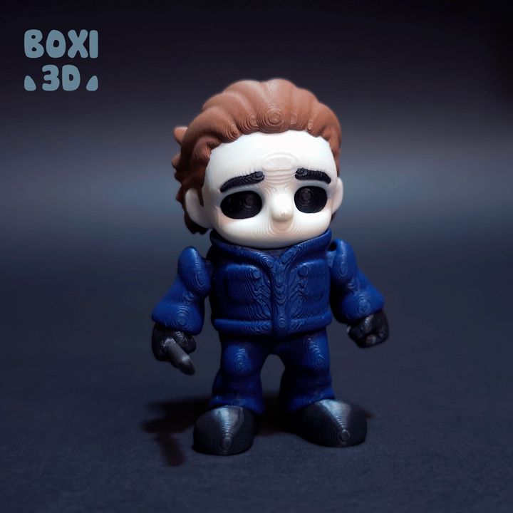 3D Printable Michael Myers - flexi - articulated - cute - STL file for ...