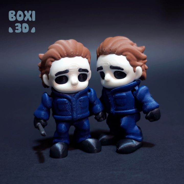 3D Printable Michael Myers - flexi - articulated - cute - STL file for ...