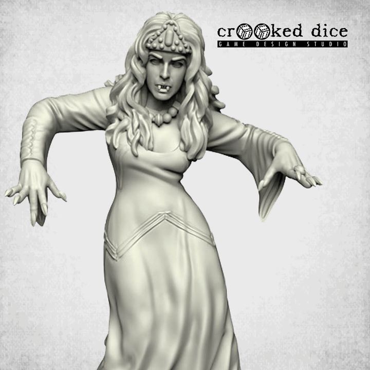 3D Printable Vampire Bride B by Karl Perrotton