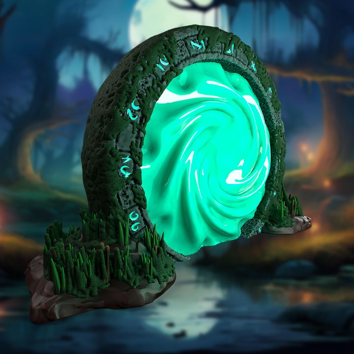 3D Printable Swamp Portal by Krakulu