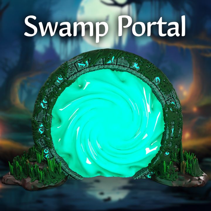 3D Printable Swamp Portal by Krakulu