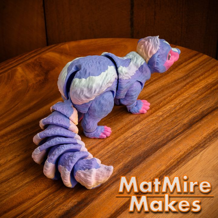3D Printable Skunk, Articulated fidget figure, 3mf included by MatMire ...