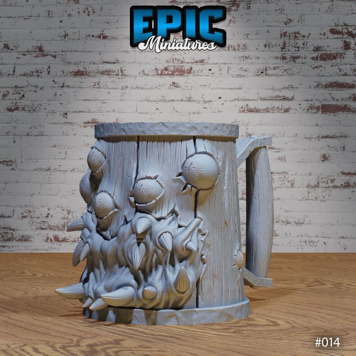 3D Printable Mimic Mug / Cup Decoration / Collectible Decorative Statue ...