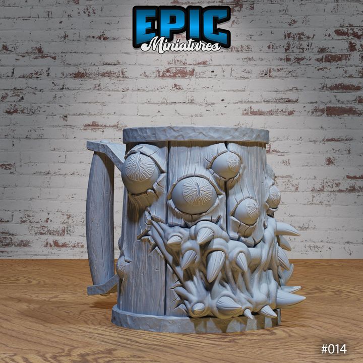 3D Printable Mimic Mug / Cup Decoration / Collectible Decorative Statue ...