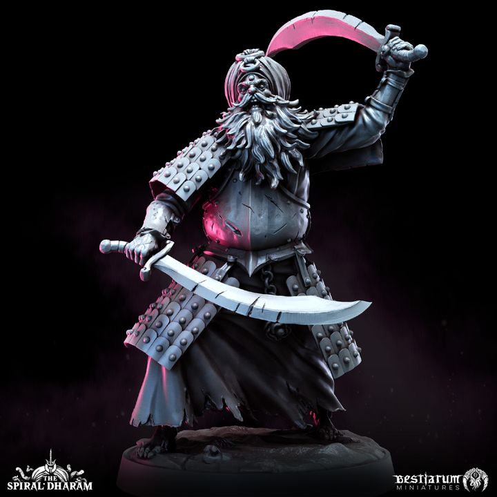 3D Printable Akali Dervishes x3 | Spiral Dharam | Cultist by Bestiarum ...