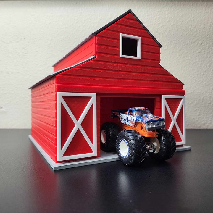 3D Printable DieCast Scale Barn! by Ryan Cozart