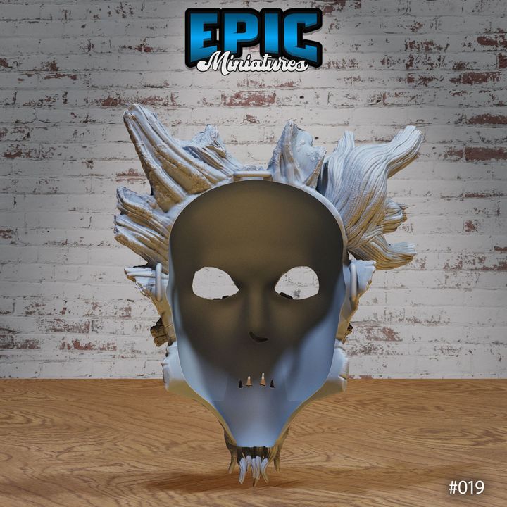 3D Printable Forest Warden Mask / Cosplay Costume Item / Wall ...