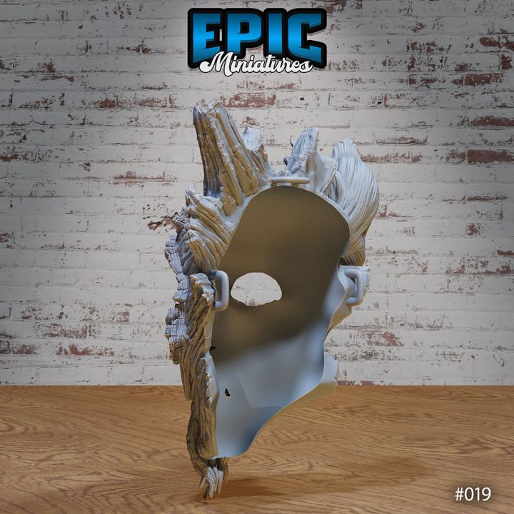 3D Printable Forest Warden Mask / Cosplay Costume Item / Wall ...