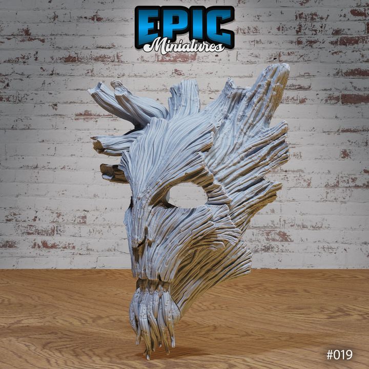 3D Printable Forest Warden Mask / Cosplay Costume Item / Wall ...