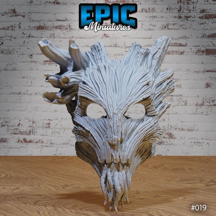 3D Printable Forest Warden Mask / Cosplay Costume Item / Wall ...