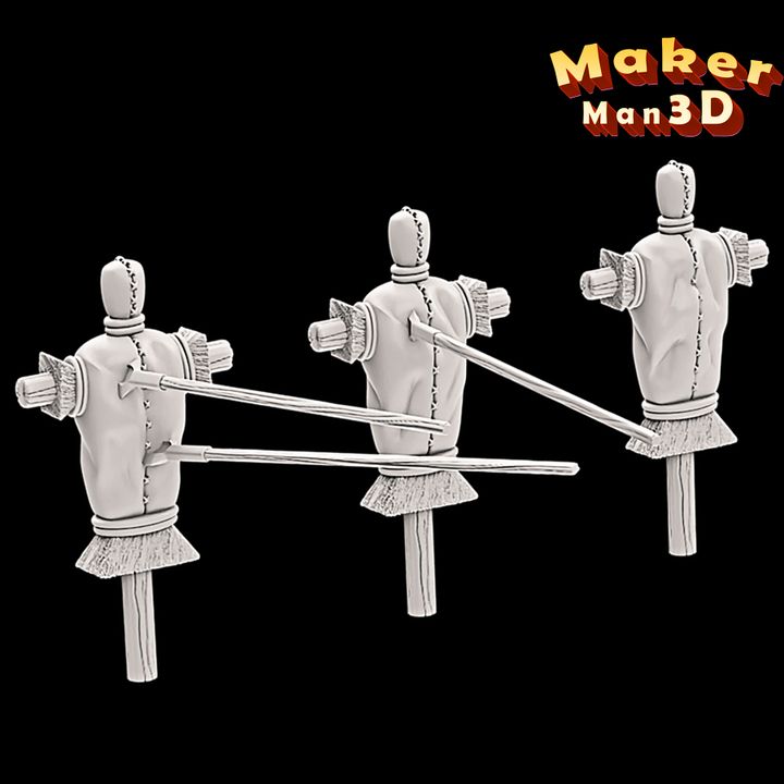 3D Printable Warrior Training Ground by MakerMan3D