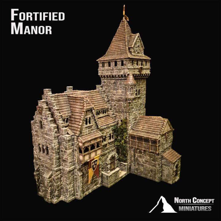 3D Printable Medieval Castle - Terrain by North Concept Miniatures