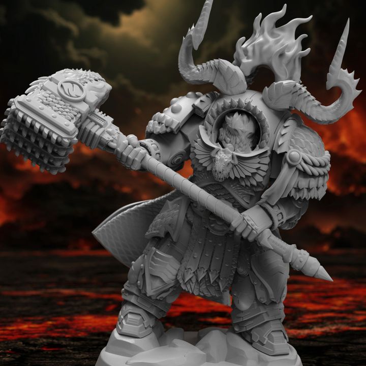 3D Printable Dragon Inferno Captain by Atlan Forge
