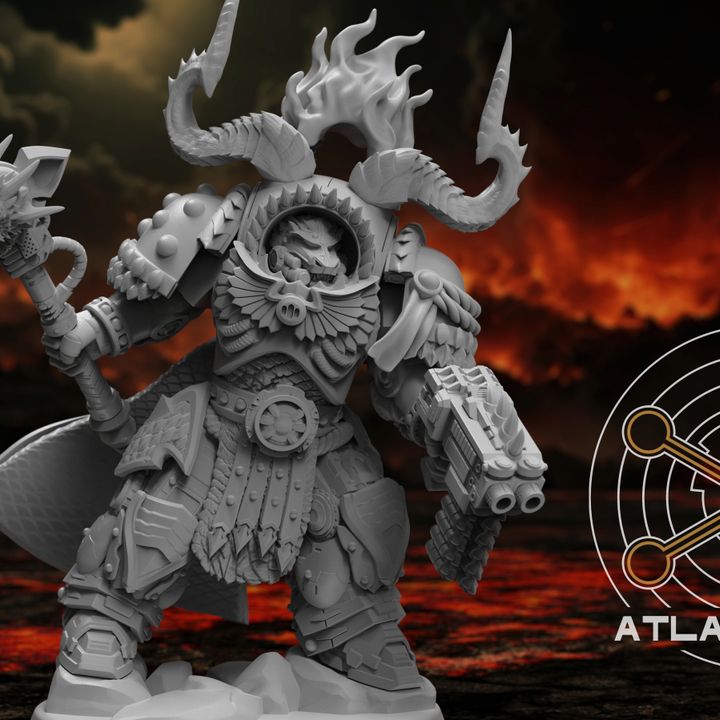 3D Printable Dragon Inferno Captain by Atlan Forge