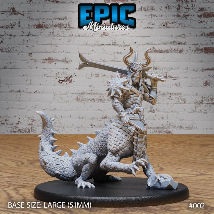 3D Printable Centaur Lizard Set / Lizardfolk Warrior / Lizard Men ...