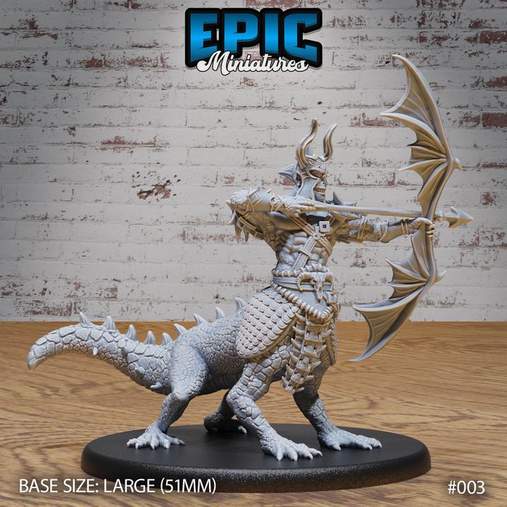 3D Printable Centaur Lizard Set / Lizardfolk Warrior / Lizard Men ...