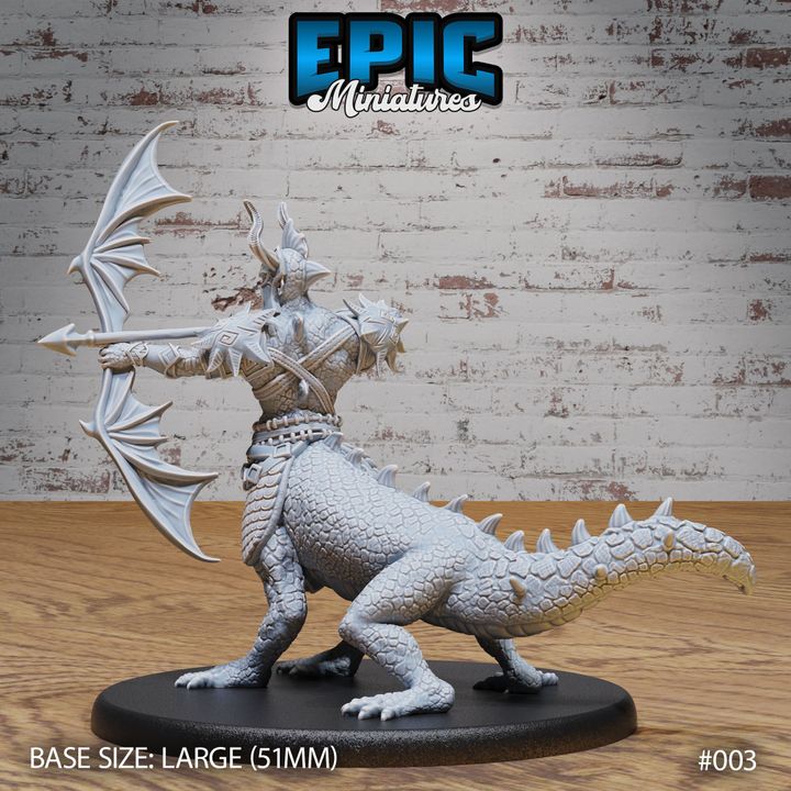 3D Printable Centaur Lizard Set / Lizardfolk Warrior / Lizard Men ...