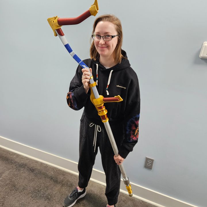 3D Printable Viktor's Walking Crutch - Staff, Prop, Cane - Arcane ...