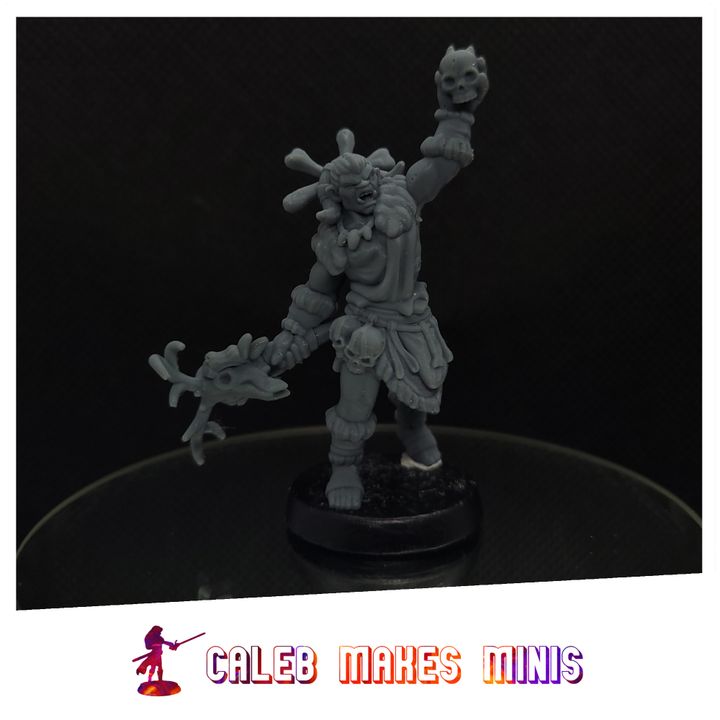 3D Printable "Ogluk" - Orc Wizard [PRE-SUPPORTED] | Mages Group by ...