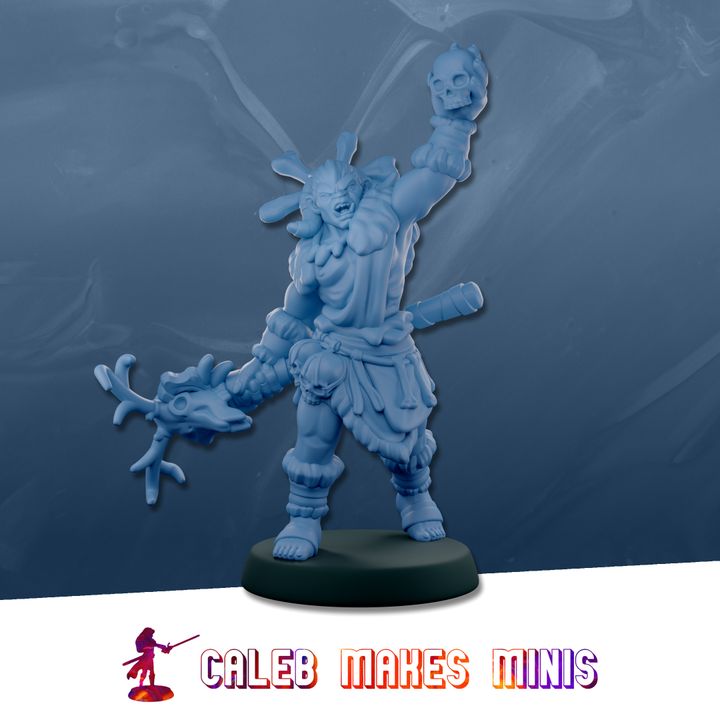 3D Printable "Ogluk" - Orc Wizard [PRE-SUPPORTED] | Mages Group by ...