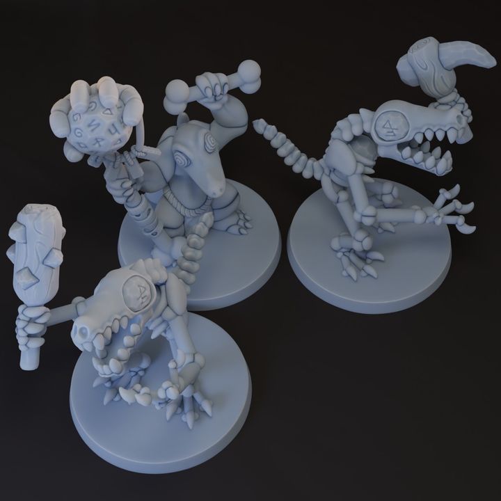 3D Printable Kobold Shaman with Risen Ancestors by The Cackling Kobold ...