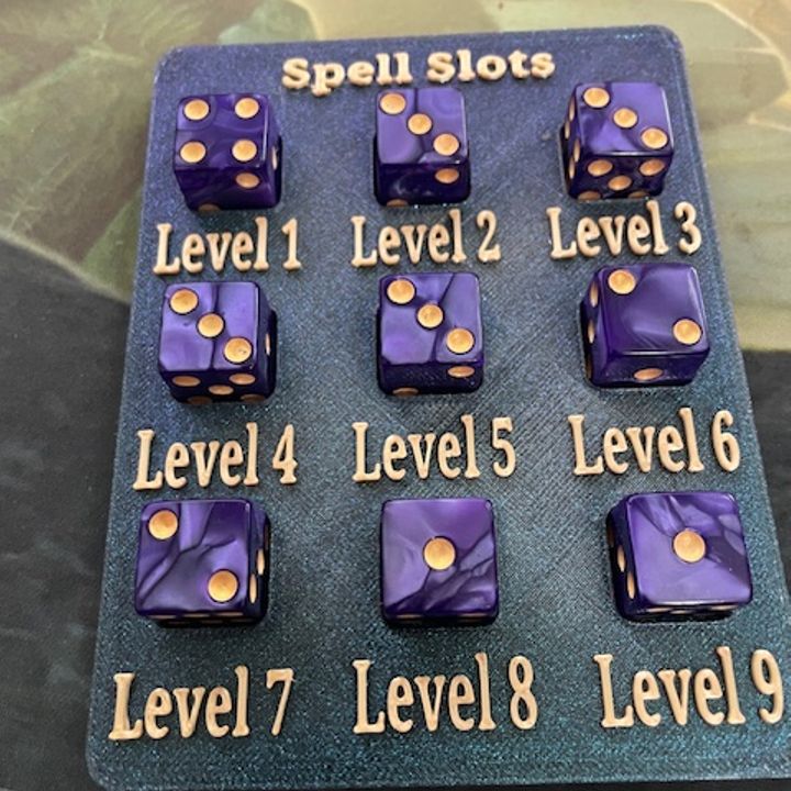 3D Printable Spell Slot Tracker for D&D 5th edition by The Crafty ...