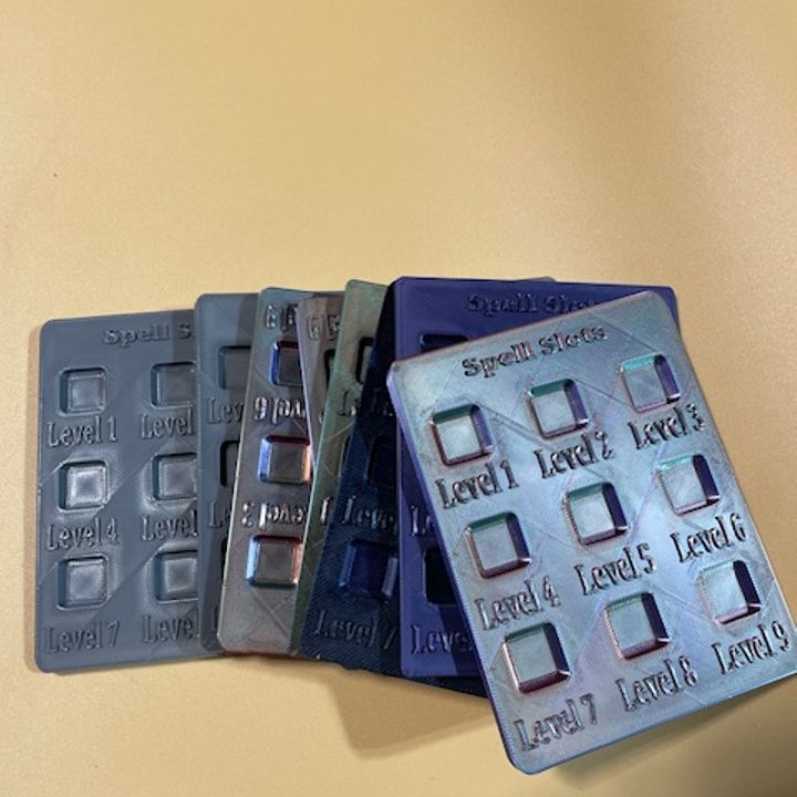 3D Printable Spell Slot Tracker for D&D 5th edition by The Crafty ...