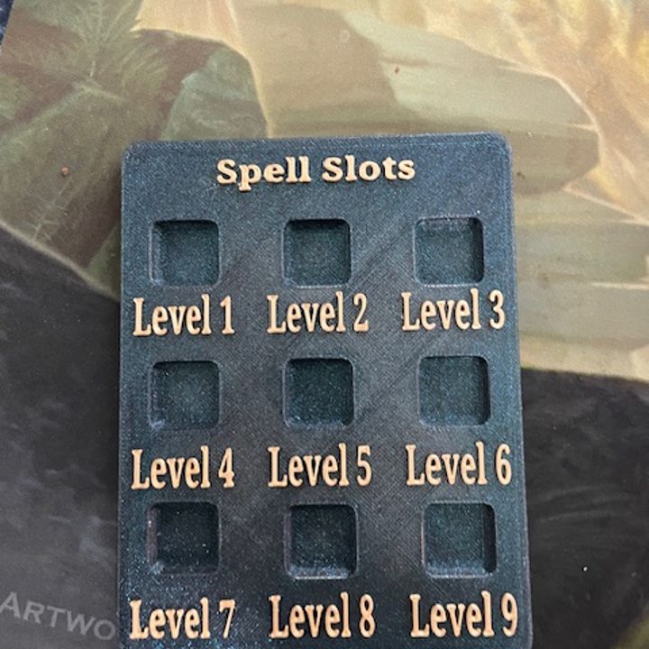3D Printable Spell Slot Tracker for D&D 5th edition by The Crafty ...