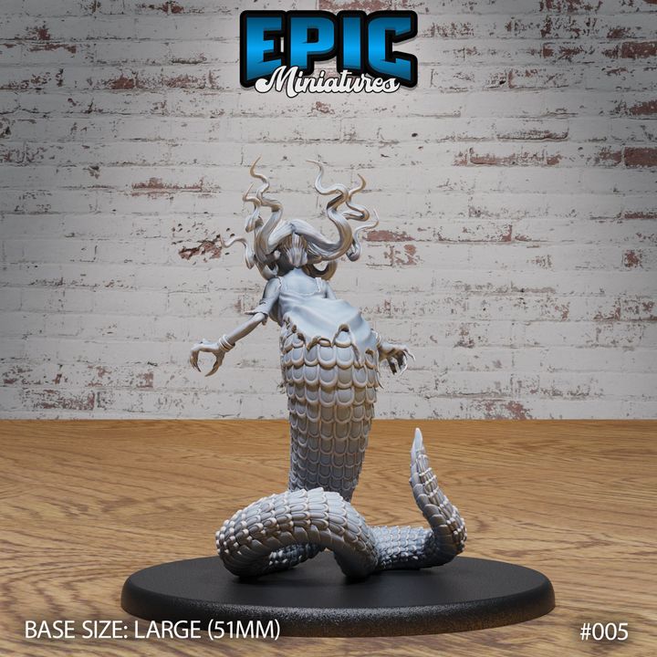 3D Printable Lamia Set / Half Snake Woman / Female Serpent Hybrid Beast ...