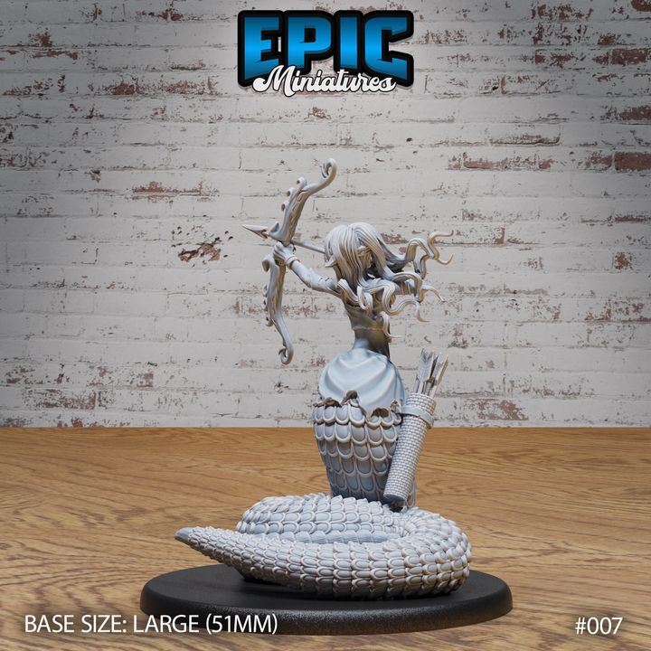 3D Printable Lamia Set / Half Snake Woman / Female Serpent Hybrid Beast ...