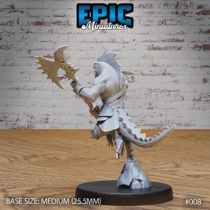 3D Printable Lizard Folk Army Axe / Reptilian Humanoid / Lizardfolk ...